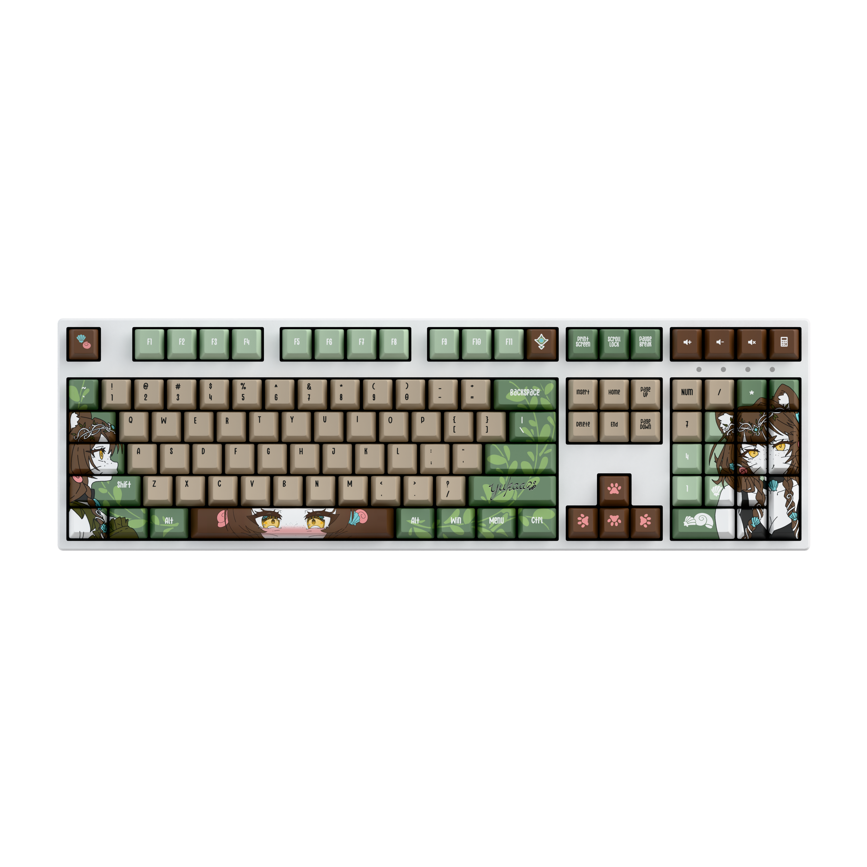 [LIMITED DROP] yukaa | otter vtuber 100% RGB Mechanical Keyboard – Huat GG